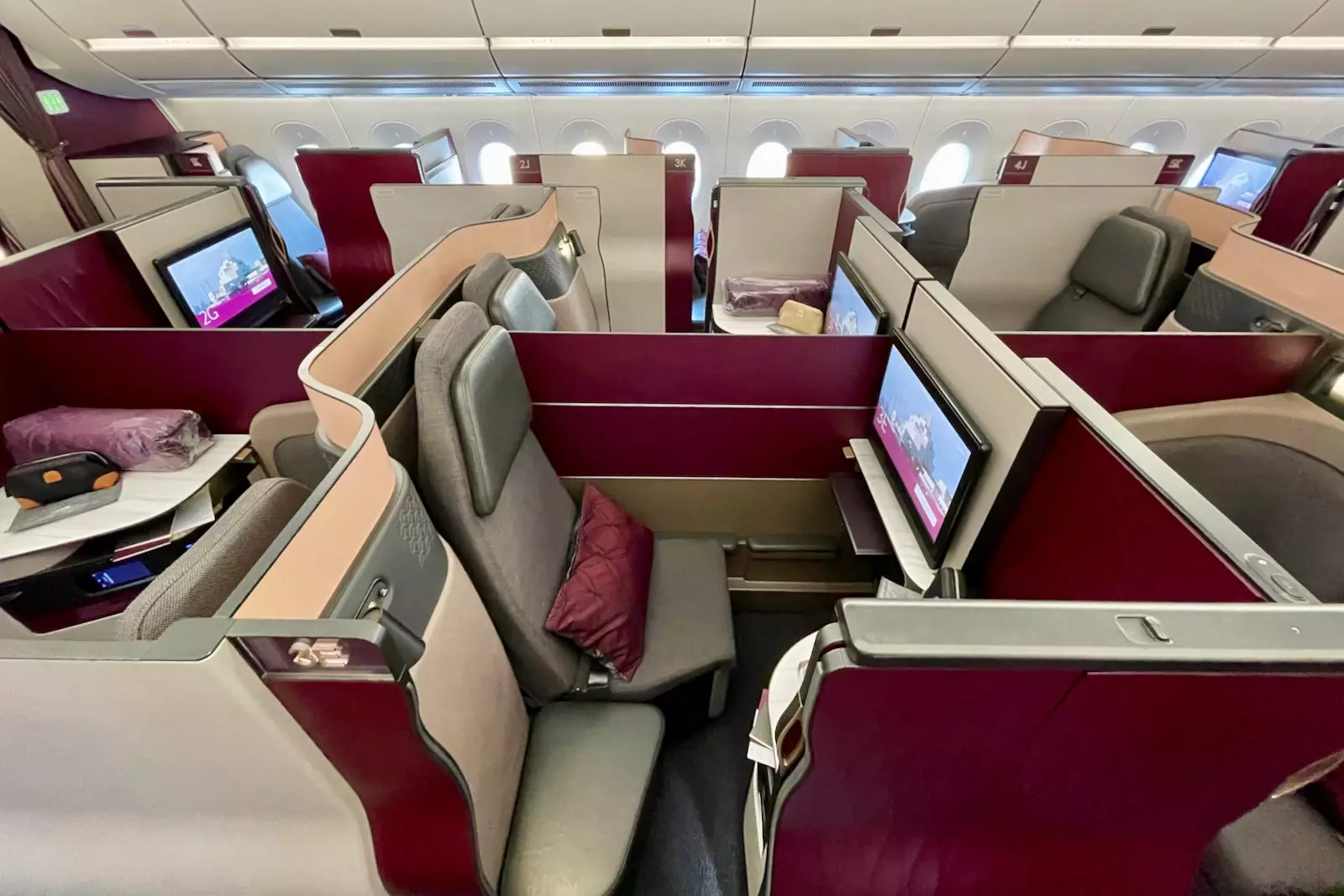 Hvordan Qatar Airways' nye 787-9 business class sammenlignes med Qsuite 1010_12