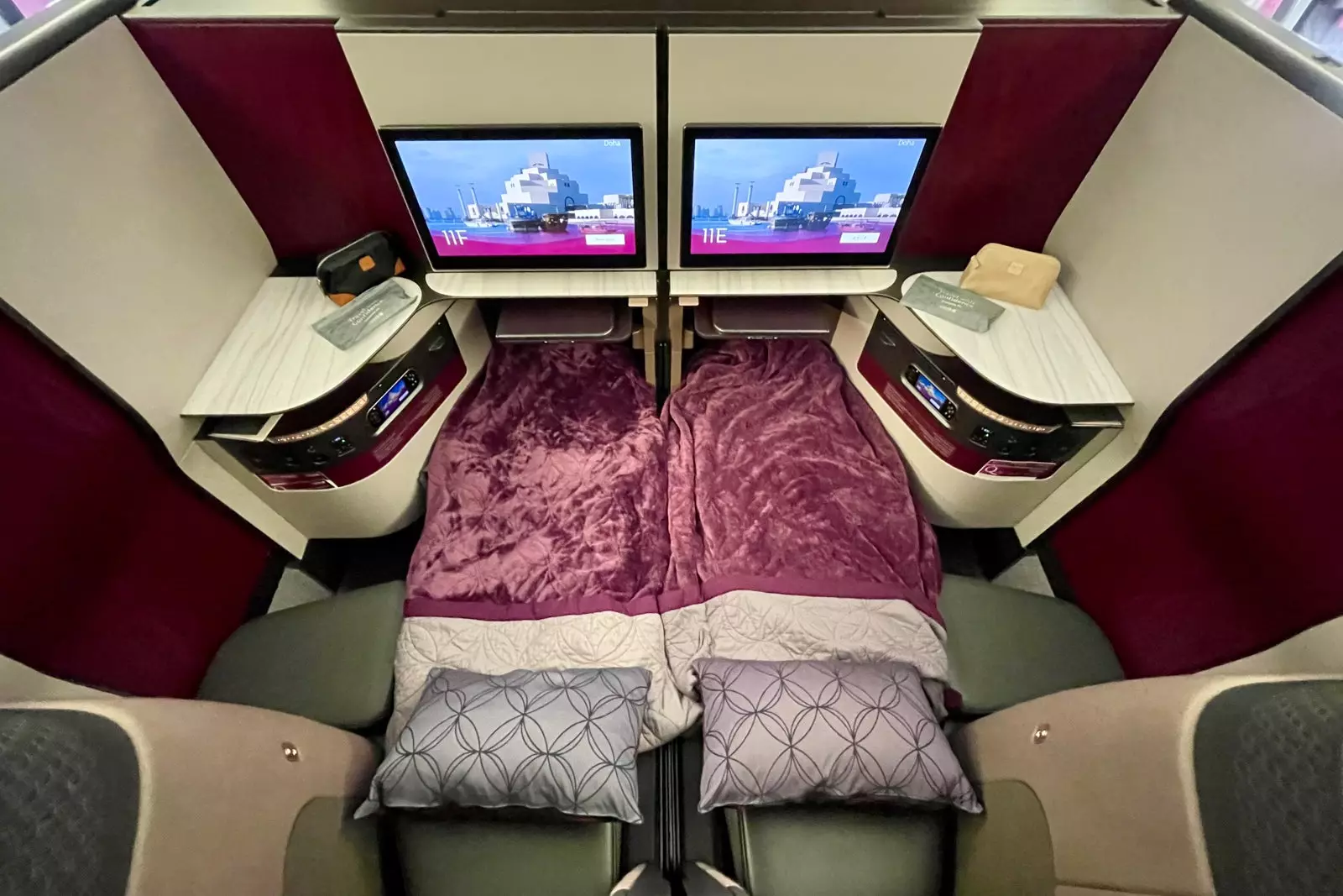 Hvordan Qatar Airways' nye 787-9 business class sammenlignes med Qsuite 1010_19