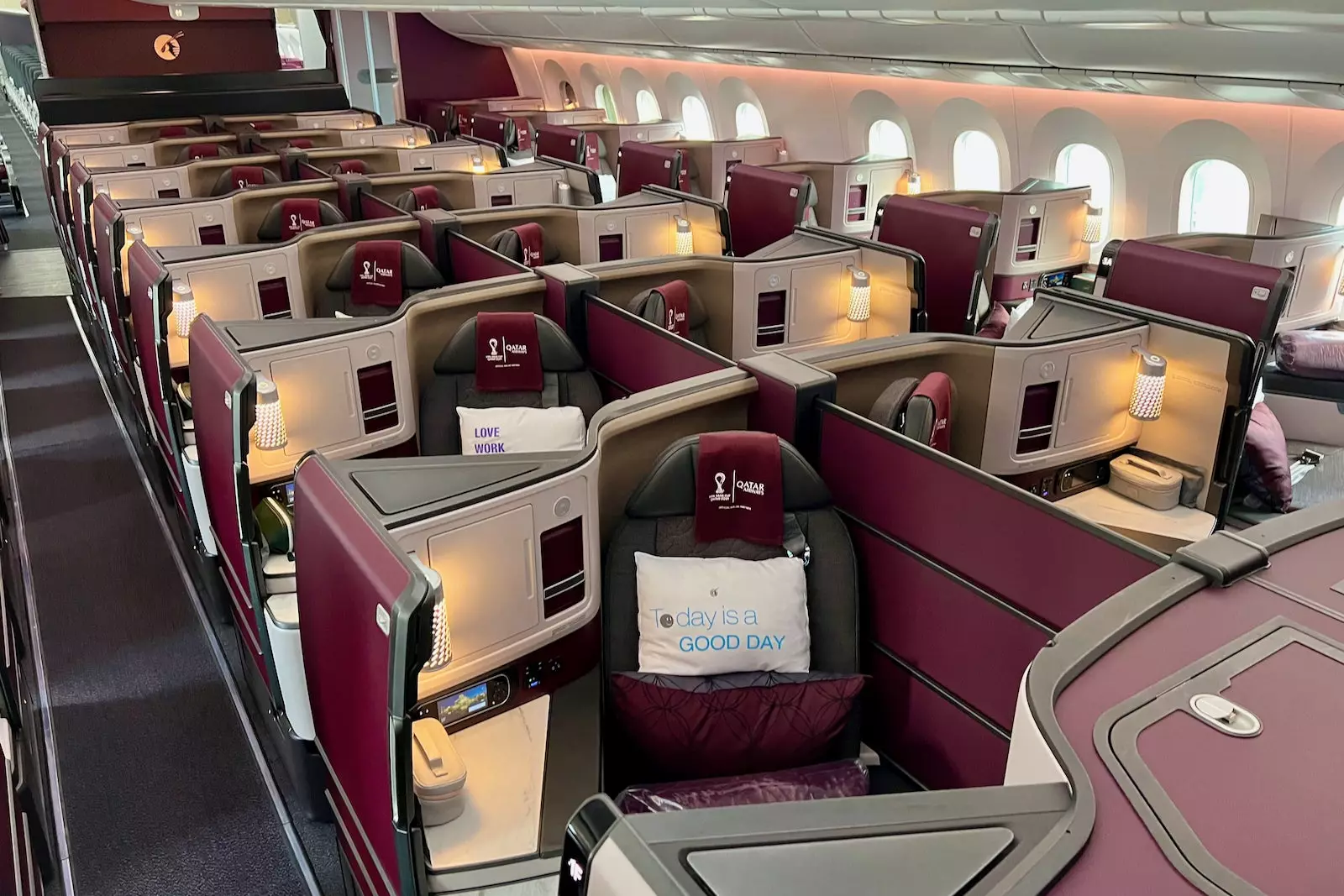 Hvordan Qatar Airways' nye 787-9 business class sammenlignes med Qsuite 1010_5