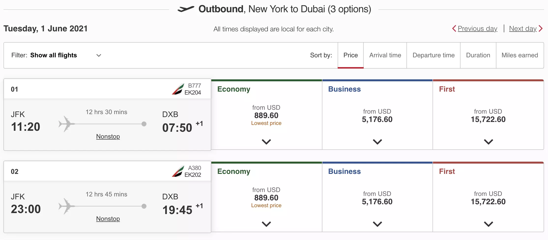 Emirates dia mitondra ny A380 hiverina any Etazonia amin'ny volana Jona 10509_1