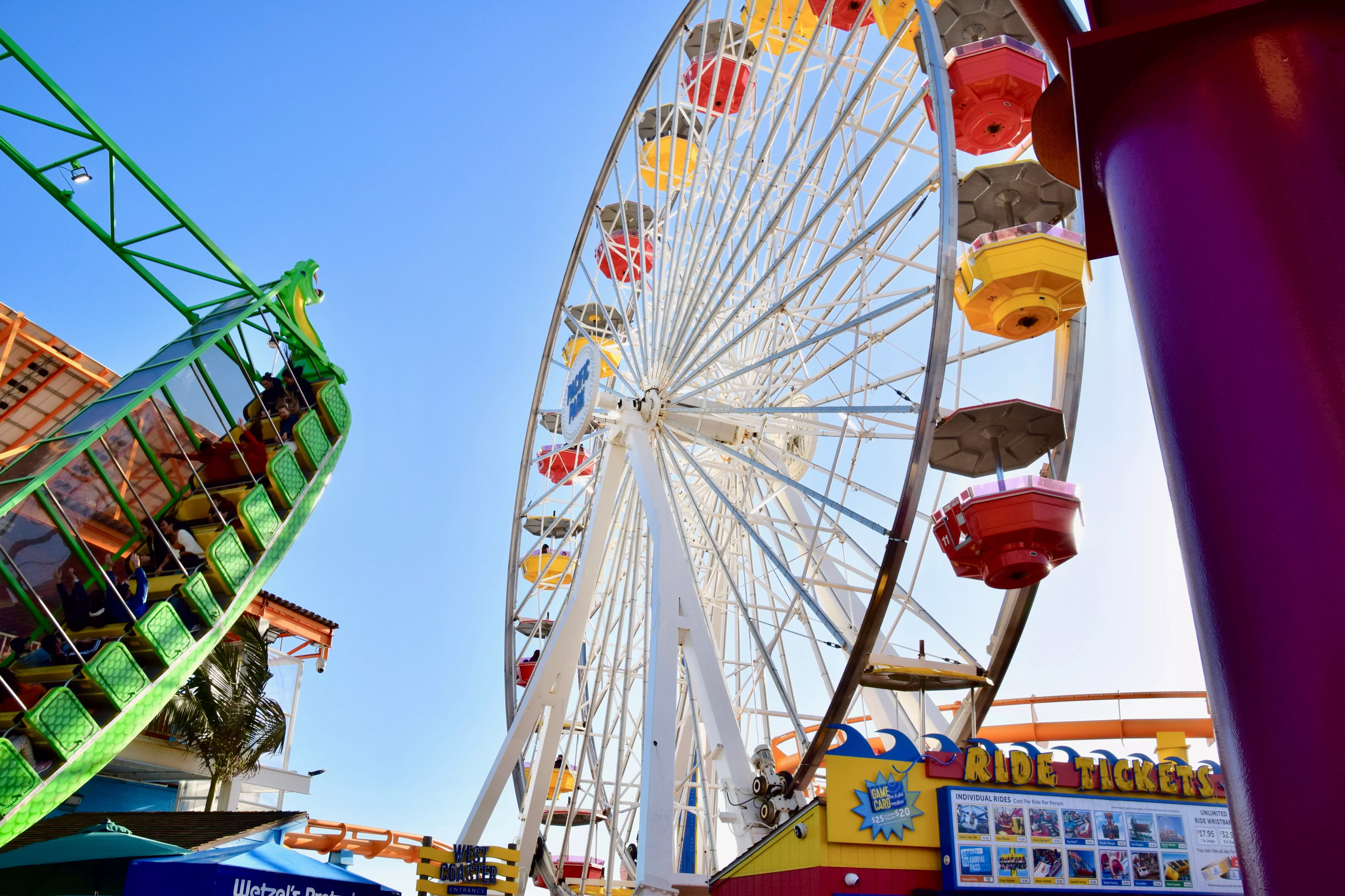 Kodiaran'ny ferris Santa Monica Pier