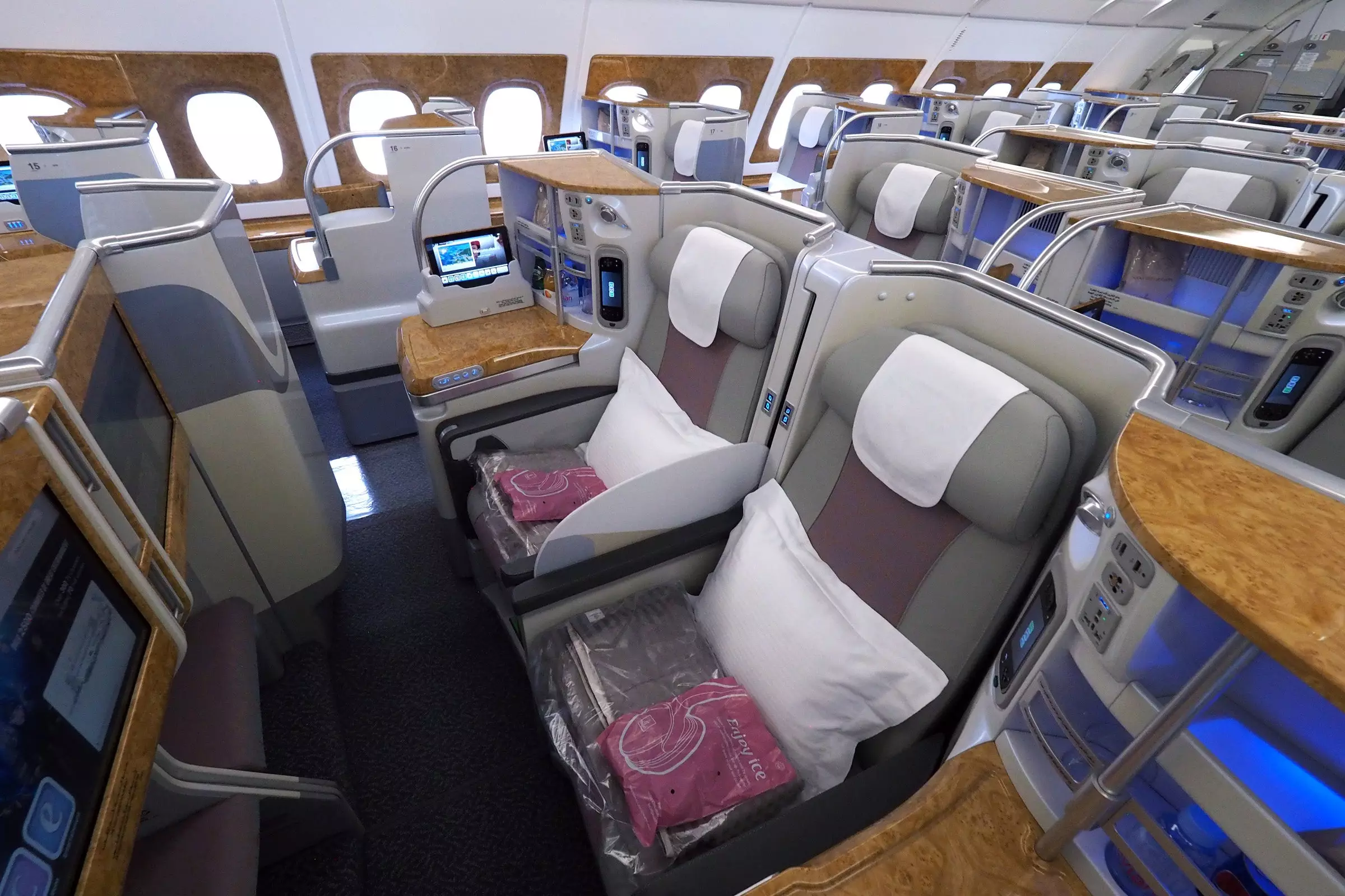 Emirates 100th A380 Tour Economy Business First Class Suites