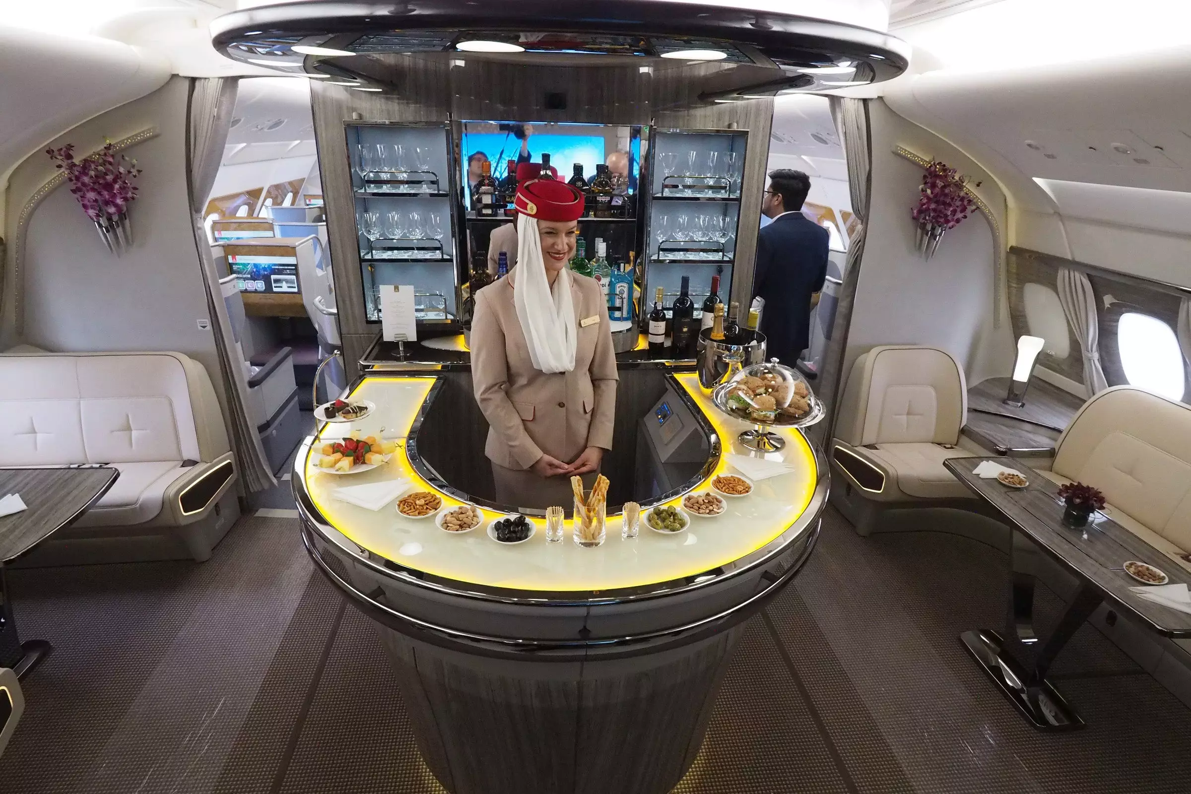 Emirates A380 New Business Class Bar