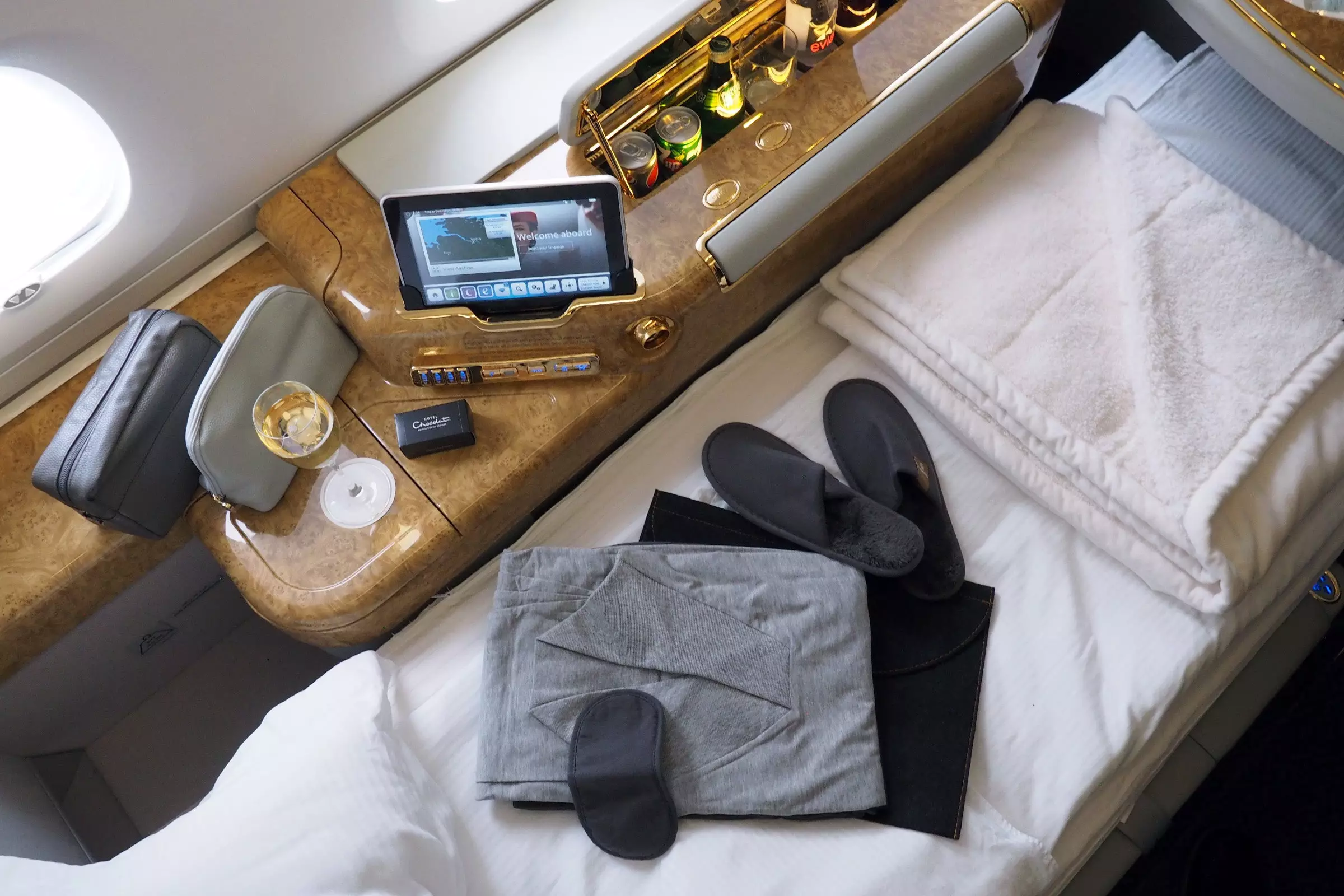 Emirates 100th A380 Tour Economy Business First Class Suites