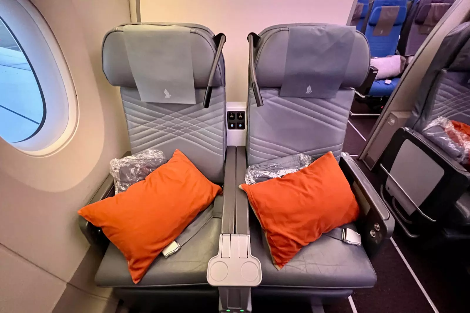 Comparando a classe executiva e a econômica premium da Singapore Airlines na mesma rota de 448 milhas 119_15