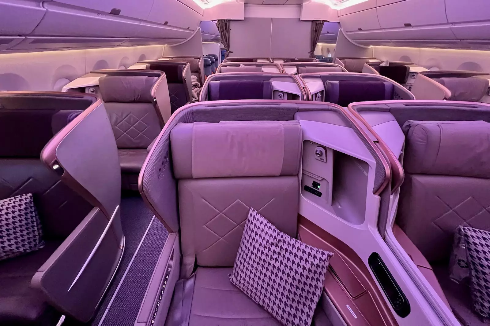 Comparando a classe executiva e a econômica premium da Singapore Airlines na mesma rota de 448 milhas 119_51