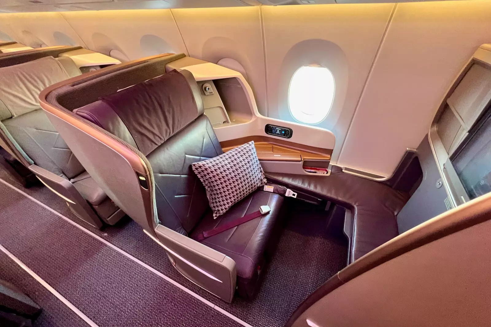 Vergleich von Business und Premium Economy von Singapore Airlines auf derselben 448-Meilen-Strecke 119_53