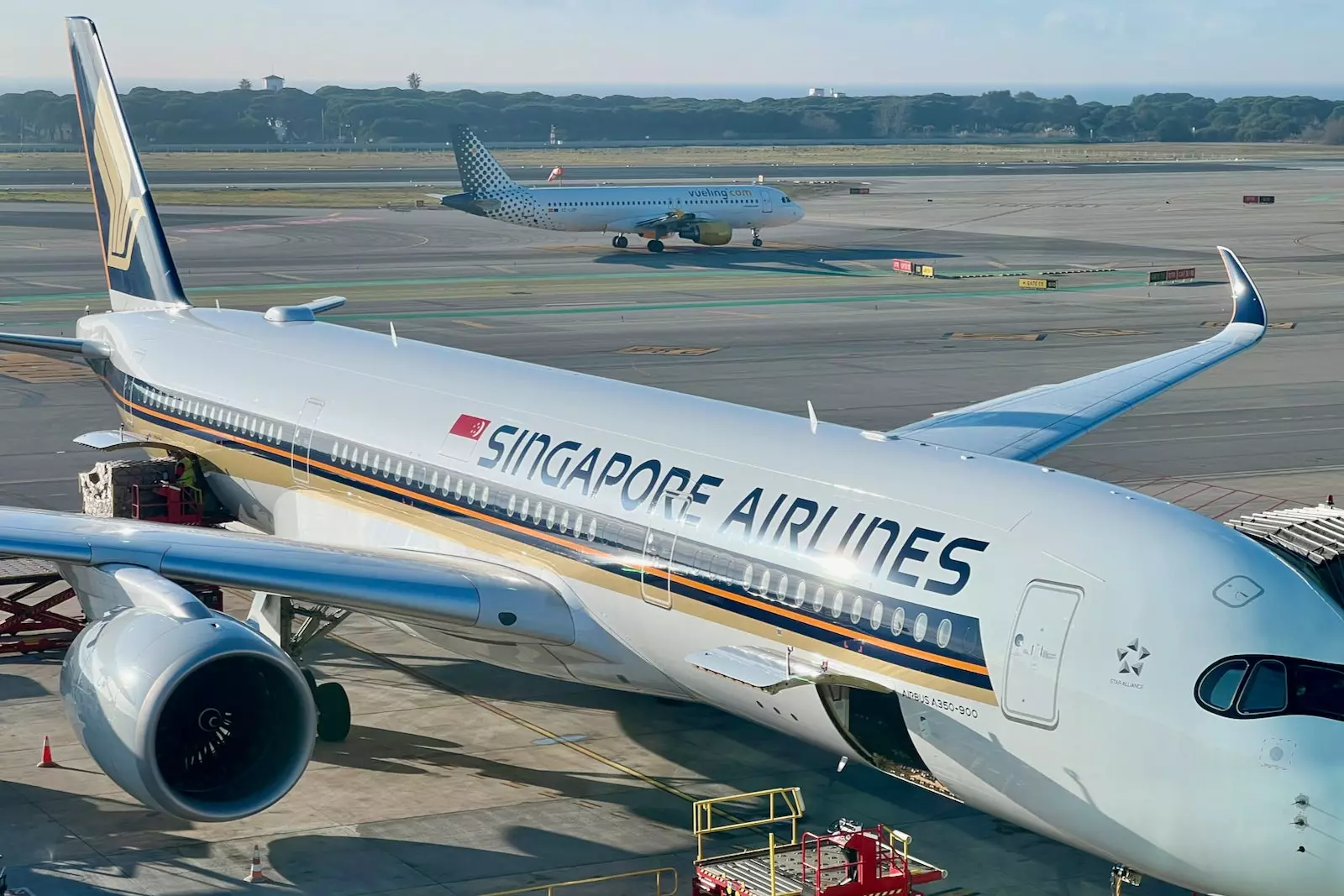 Cymharu economi busnes ac economi premiwm Singapore Airlines ar yr un llwybr 448 milltir 119_78