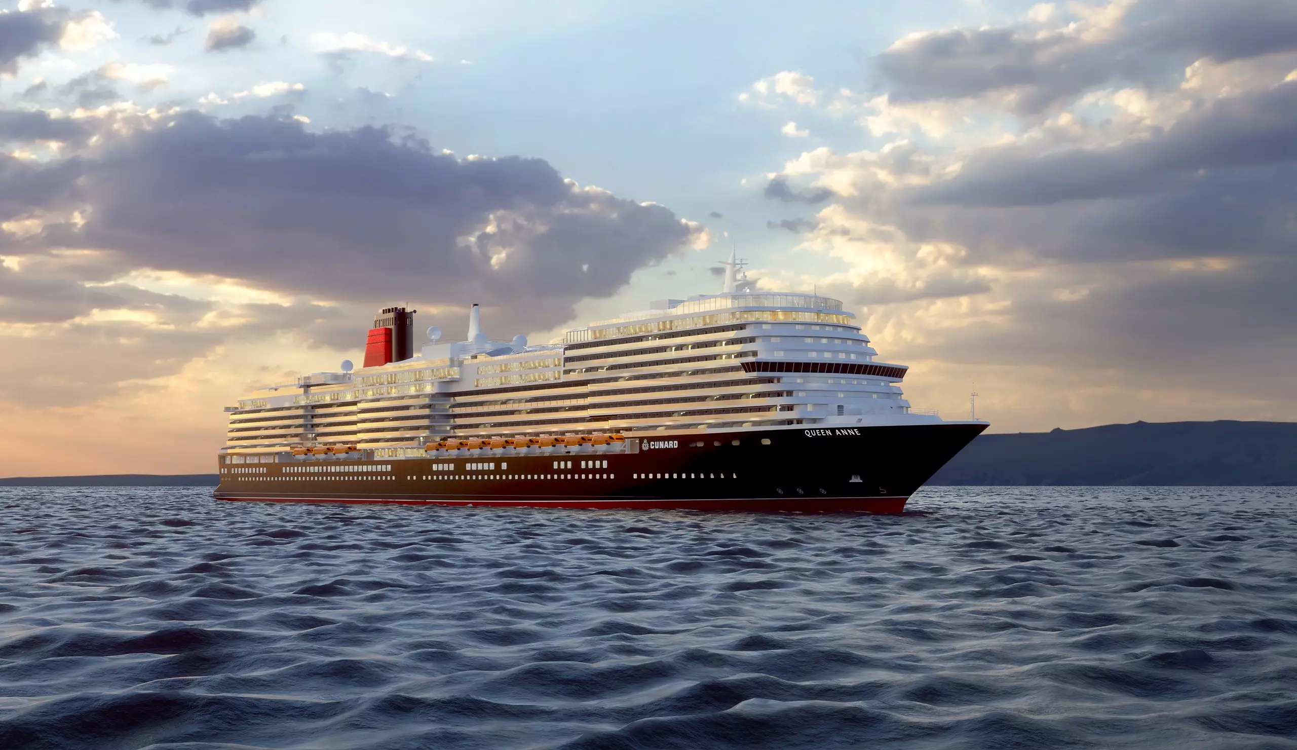 Cunard-en gurutzaldi-ontzi berria, Queen Anne izena izango duena, 2024an itsasoratuko da