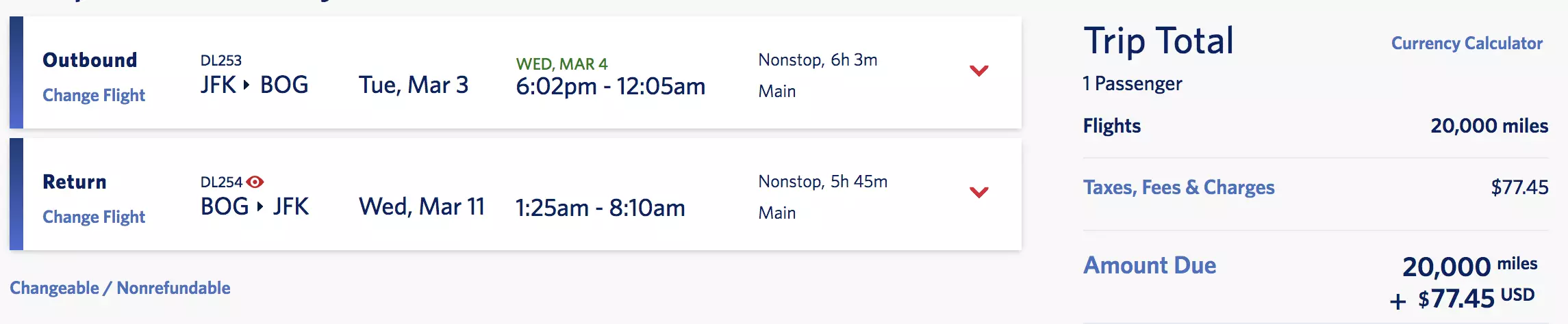 Delta nagrada hitra razprodaja: leti v Južno Ameriko od 20.000 SkyMiles R/T 12792_1