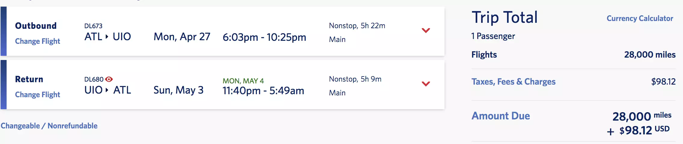 Delta nagrada hitra razprodaja: leti v Južno Ameriko od 20.000 SkyMiles R/T 12792_3