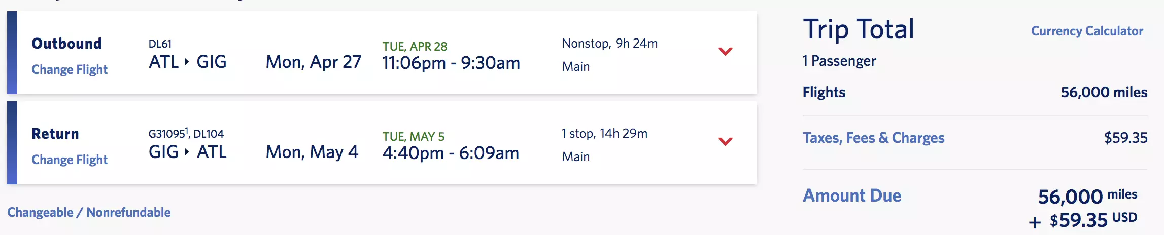 Delta sariaren flash salmenta: Hego Amerikarako hegaldiak 20.000 SkyMiles R/T-tik 12792_7