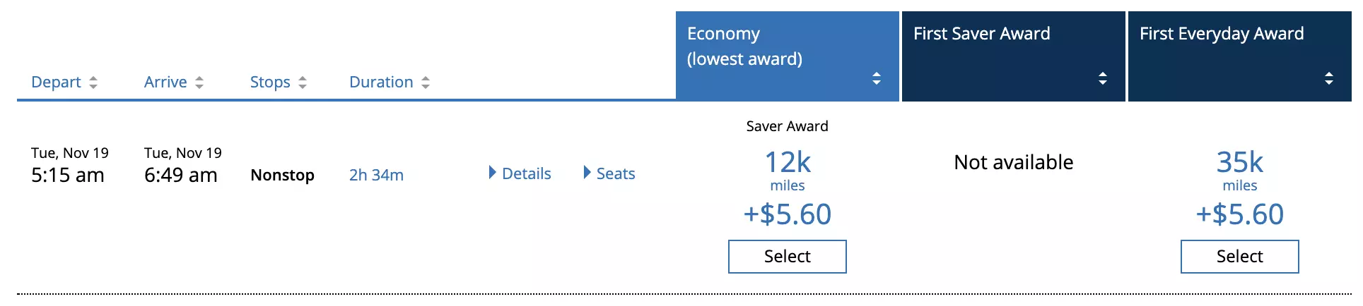 วิธี (และเมื่อใด) ในการจอง United Awards ผ่านพันธมิตร 1352_5