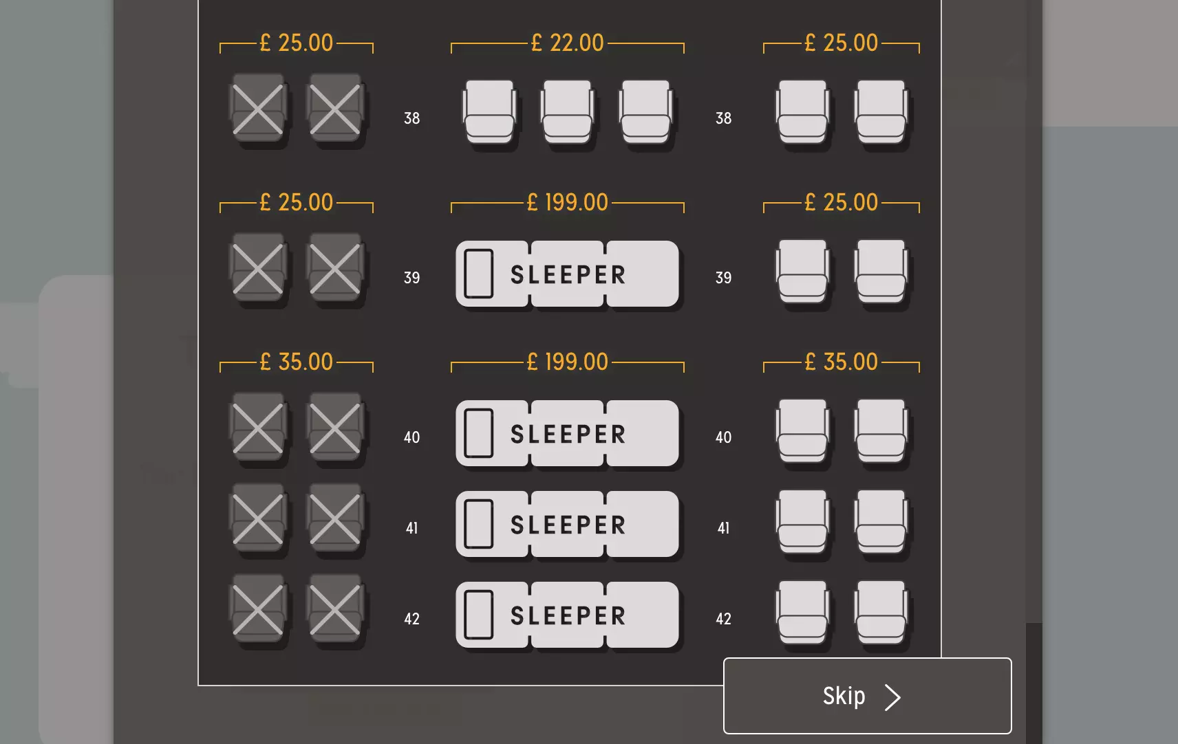 Thomas Cook Airlines 'Sleeper Seat (Chithunzi kudzera patsamba lovomerezeka la Thomas Cook Airlines)