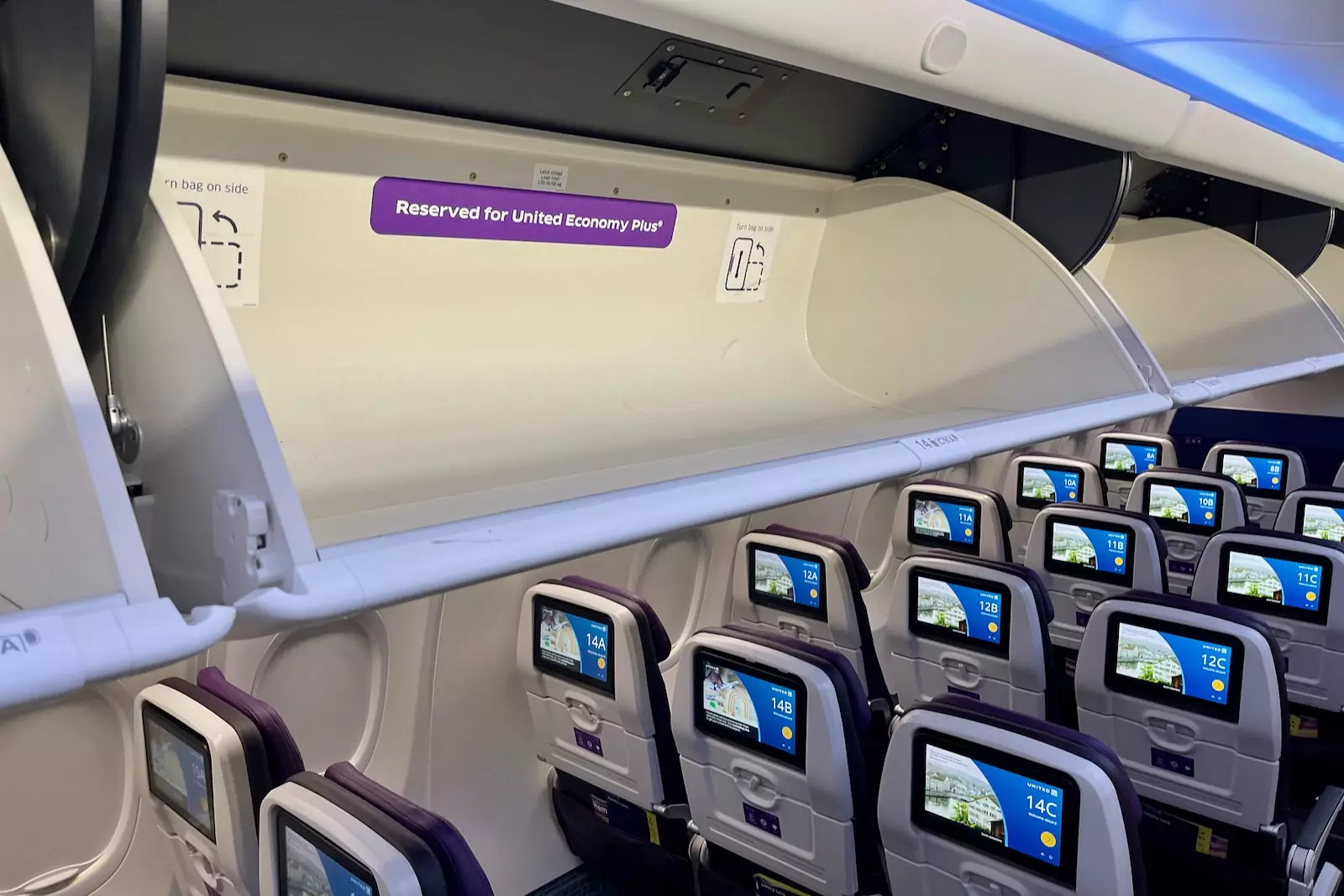 Ang paglalagay ng bagong interior ng United sa pagsubok sa Boeing 737 MAX 8 1388_17