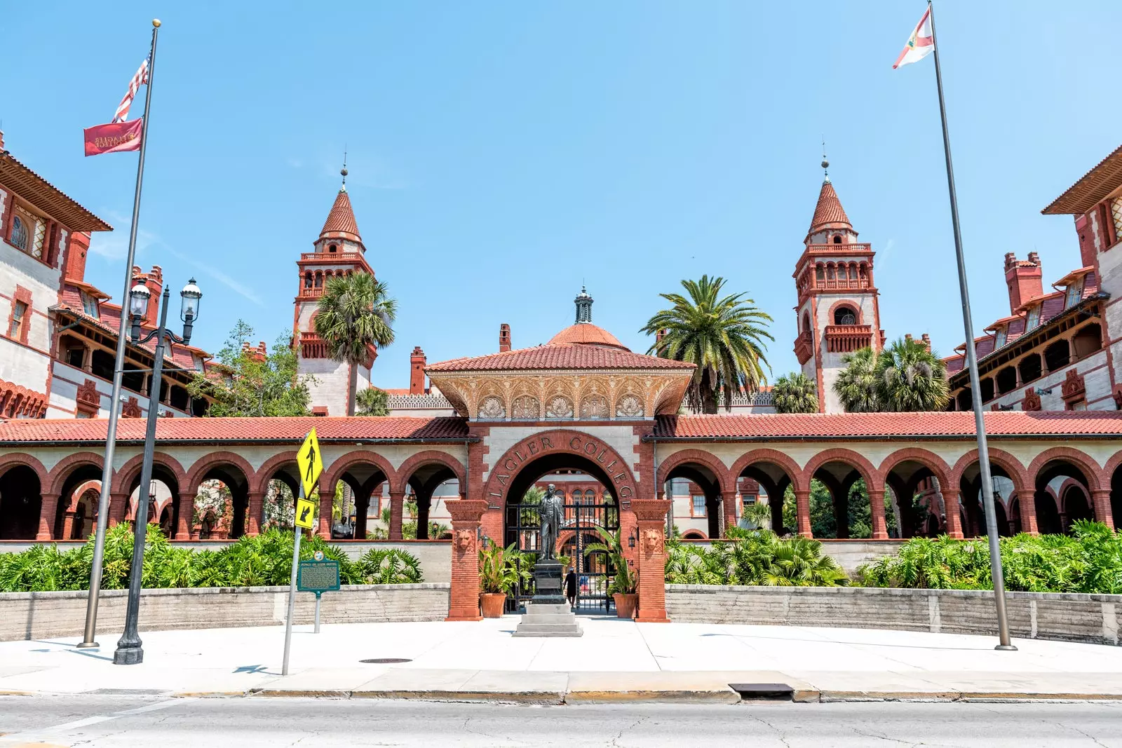 Icyerekezo cya flagler College cyinjira. (Ifoto ikoresheje Shutterstock)