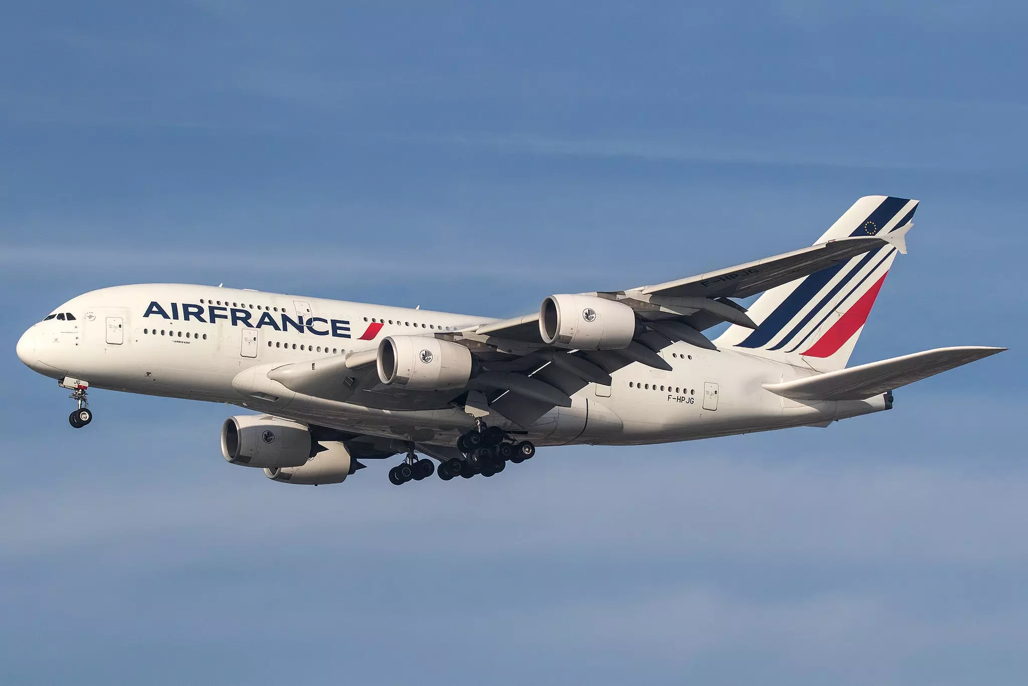 Air France A380. (Obrázek od Bruna Geigera / Flickr)