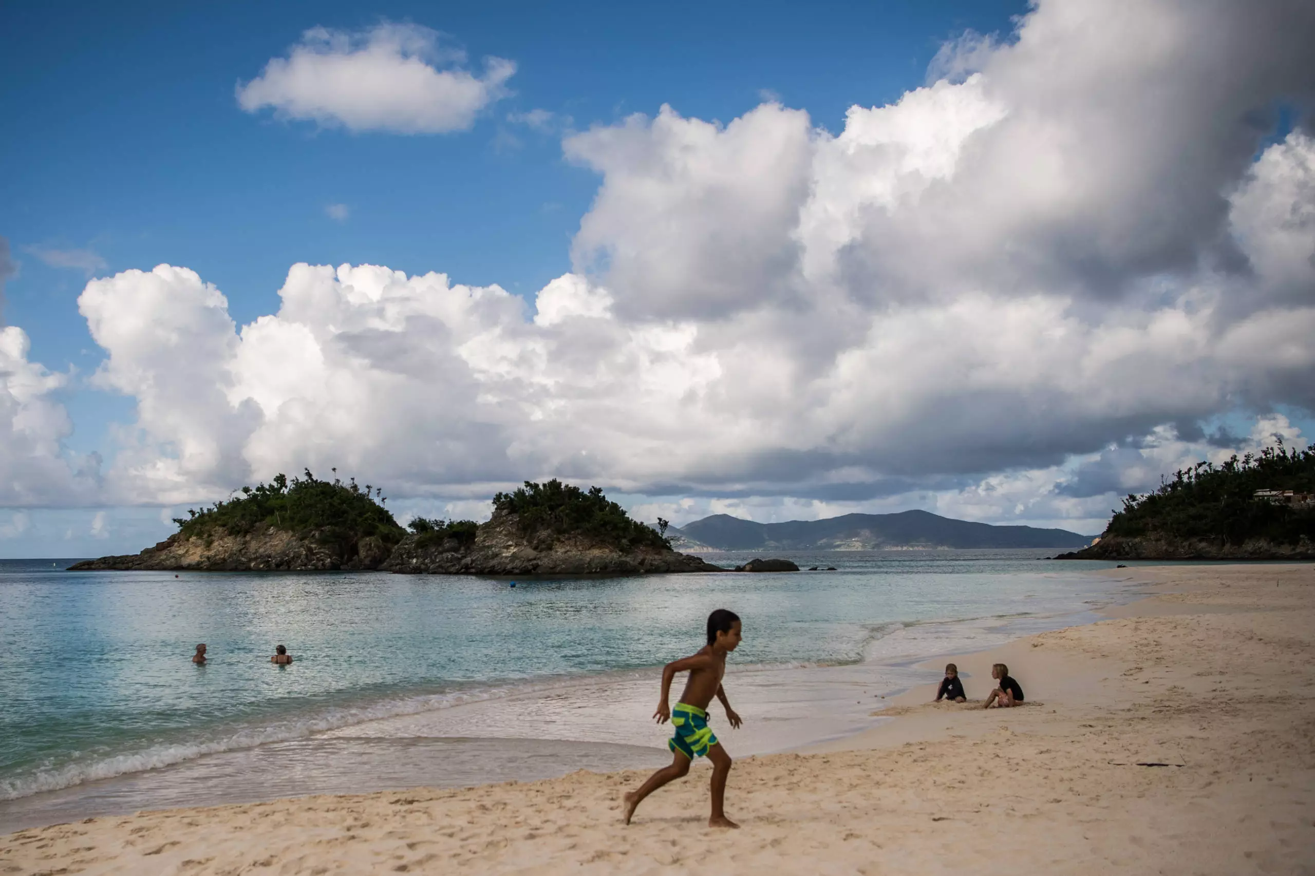 Pláž Trunk Bay 25. novembra 2017 Svätý Ján, Panenské ostrovy. (Foto: Salwan Georges/The Washington Post cez Getty Images)