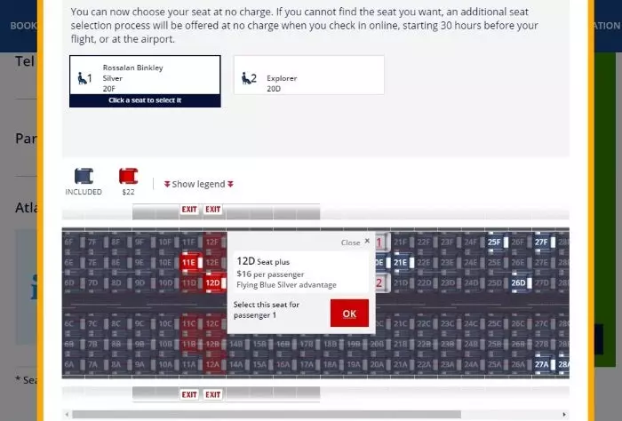 Jy kan darem die afslag kry deur Air France se webwerf... as hulle jou korrekte status inligting het.