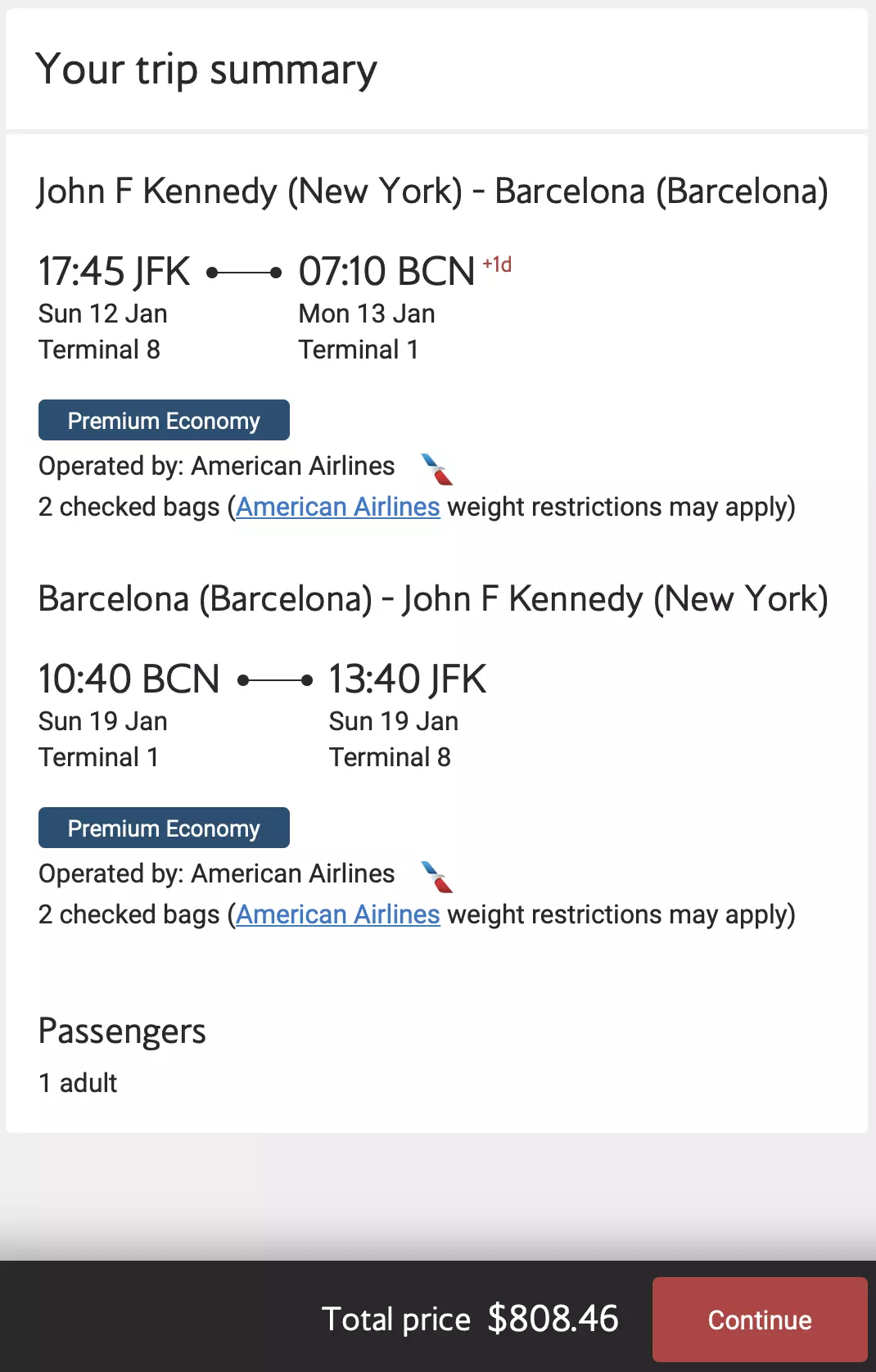 Deal Alert: Teb Chaws Asmeskas Lub Nroog mus rau Spain Los ntawm $ 809 Round-Trip nyob rau hauv Premium Economy 1745_2