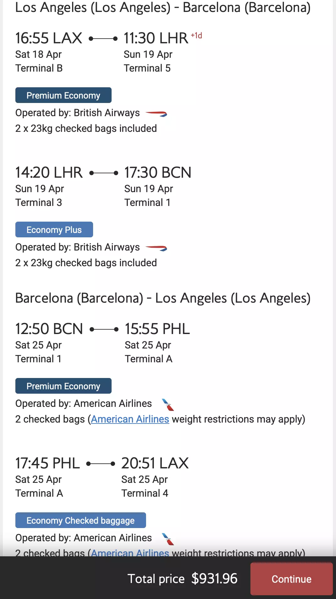 Deal Alert: Teb Chaws Asmeskas Lub Nroog mus rau Spain Los ntawm $ 809 Round-Trip nyob rau hauv Premium Economy 1745_7