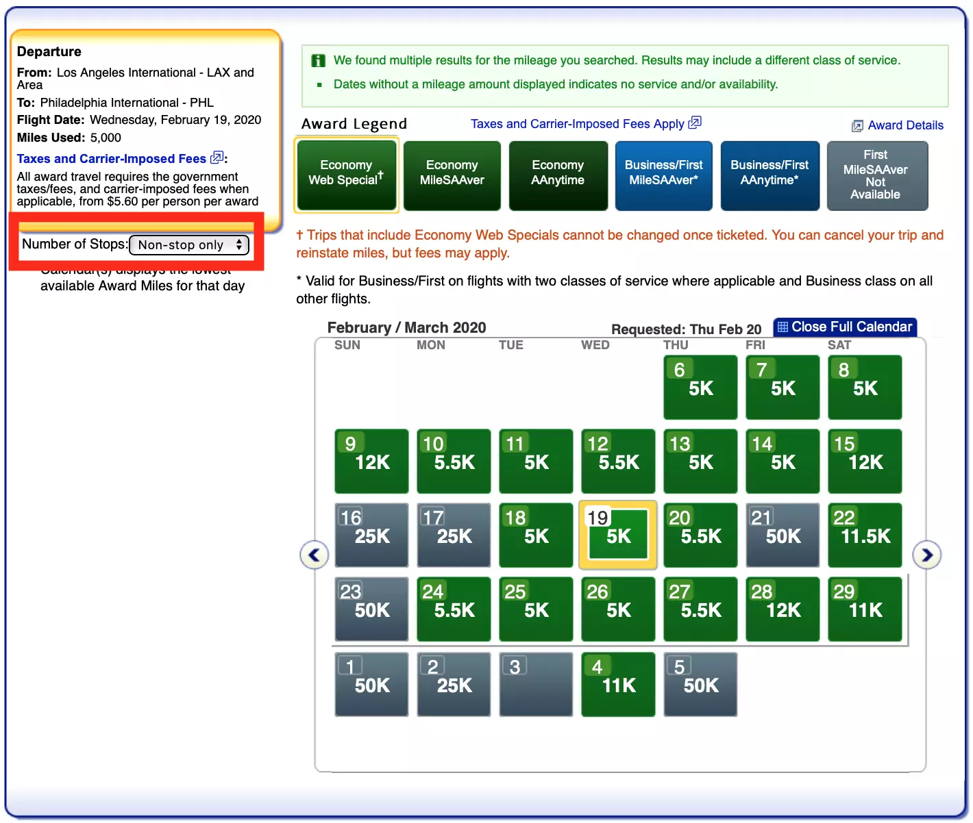 Deal alert: Nonstop transcon award flyvninger fra 5.000 AA miles én vej 1751_8