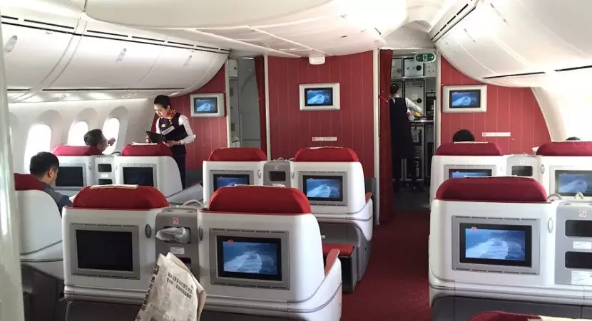 Business Class an der Hainan 787.