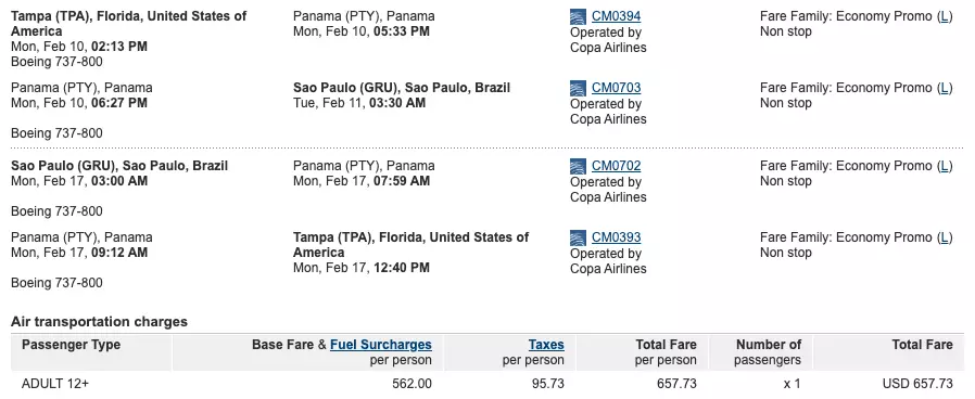 Nkwekọrịta nkwekọrịta: Ụgbọ elu na-aga São Paulo site na njem okirikiri $547 1849_5