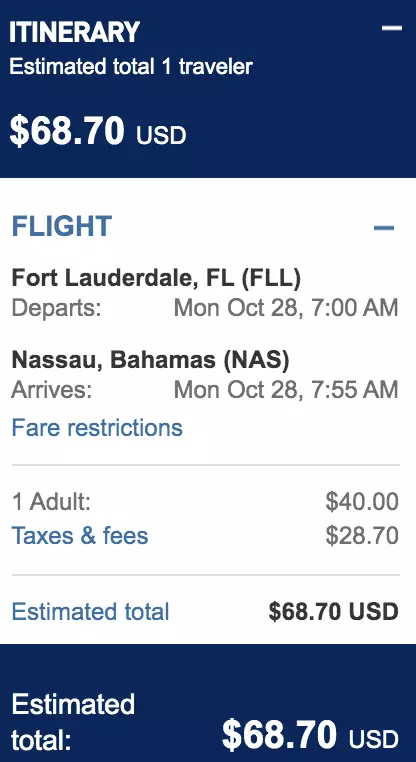 Iibka tooska ah ee JetBlue: Duulimaadyada ka bilaabma $44 hal-jid ama $87 safar wareeg ah 1924_2