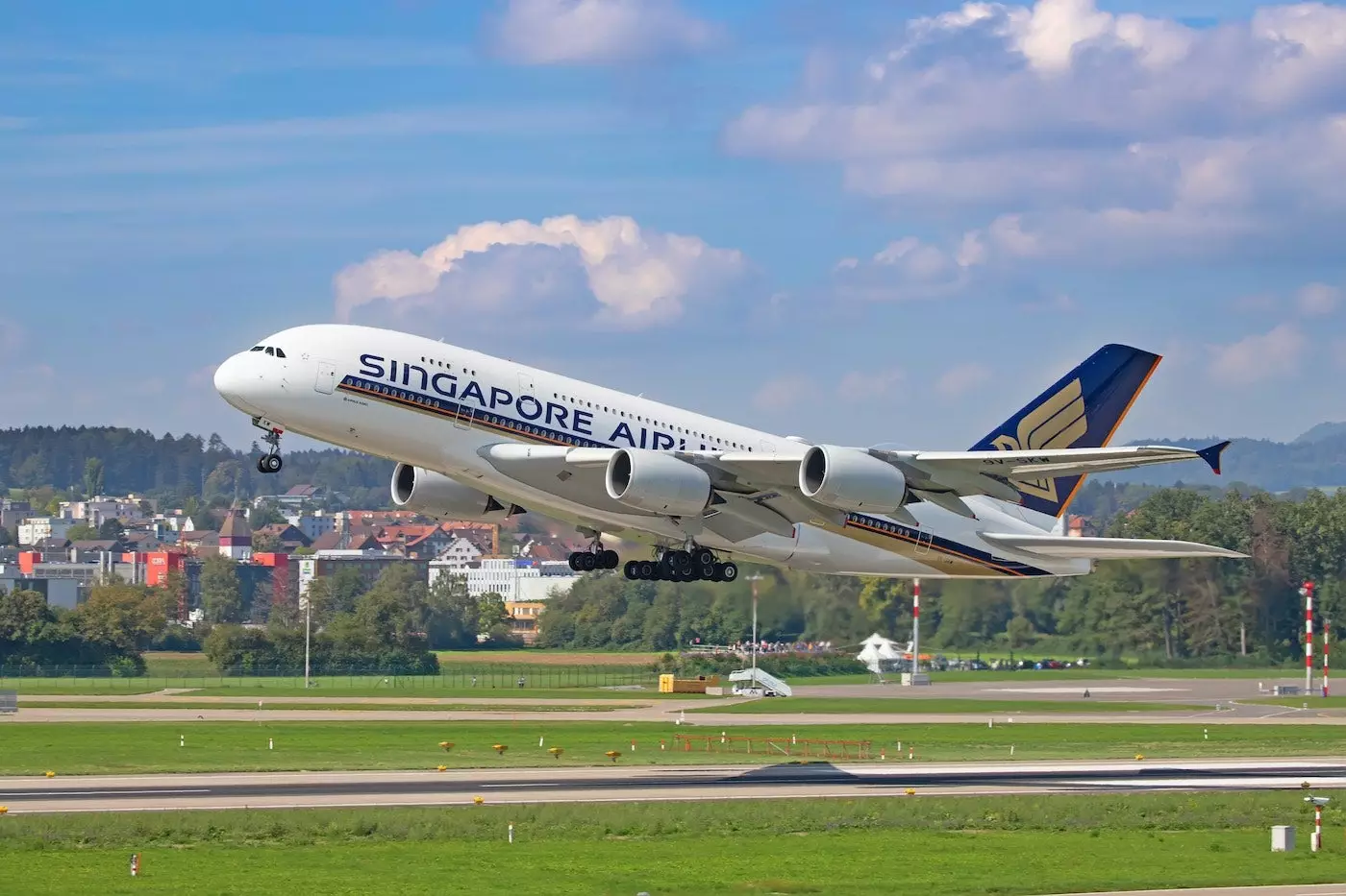 Singapur Airlines A380 en ZRH