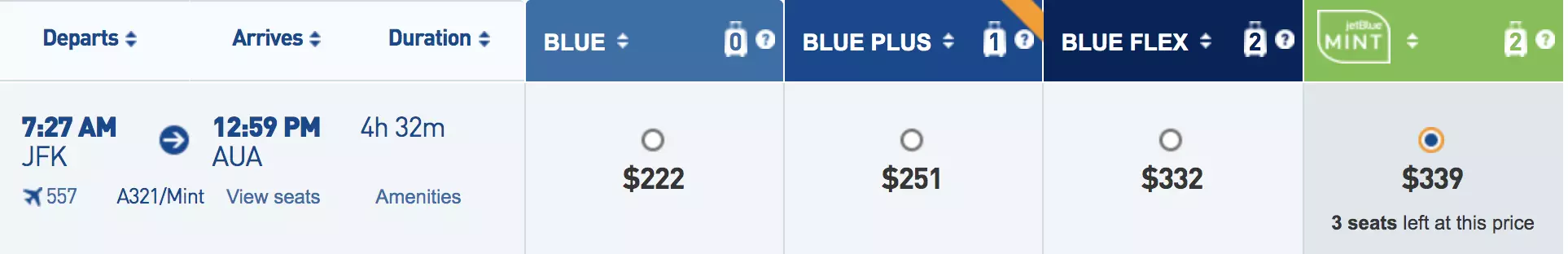 Akordioaren alerta: JetBlue Mint-ek Kariberako tarifak 331 $-tik aurrera joan-etorria izango ditu 1927_3