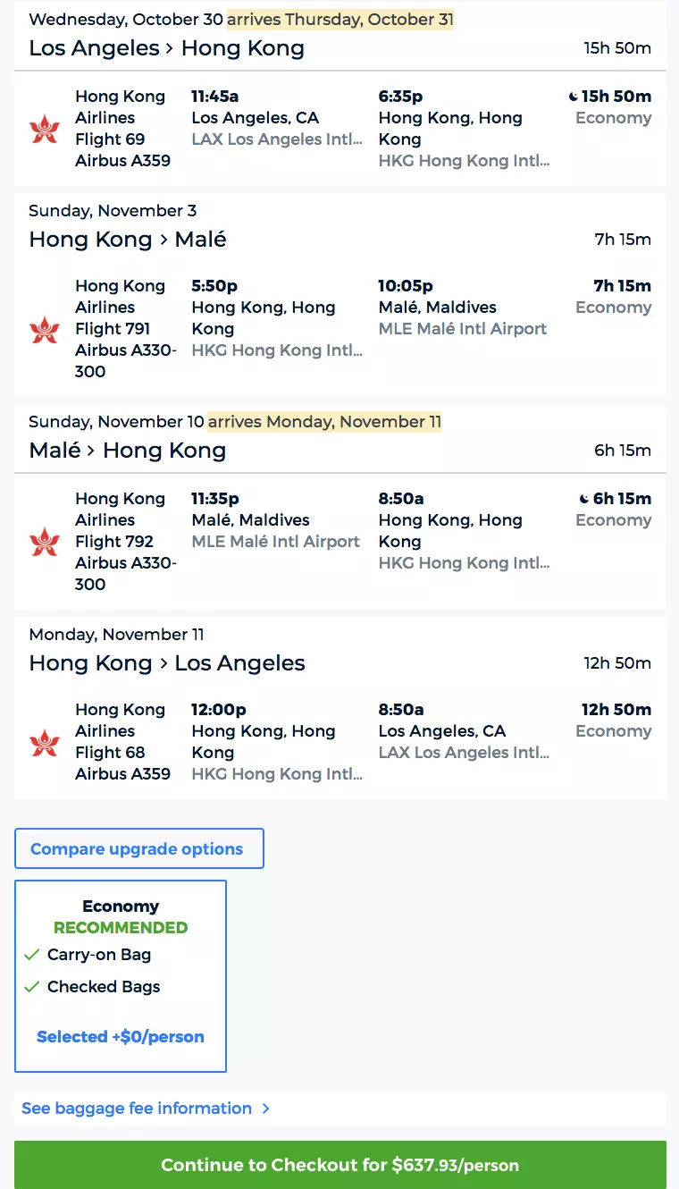 Navštivte Hong Kong a Maledivy za zpáteční cestu pod 600 $ 1928_9