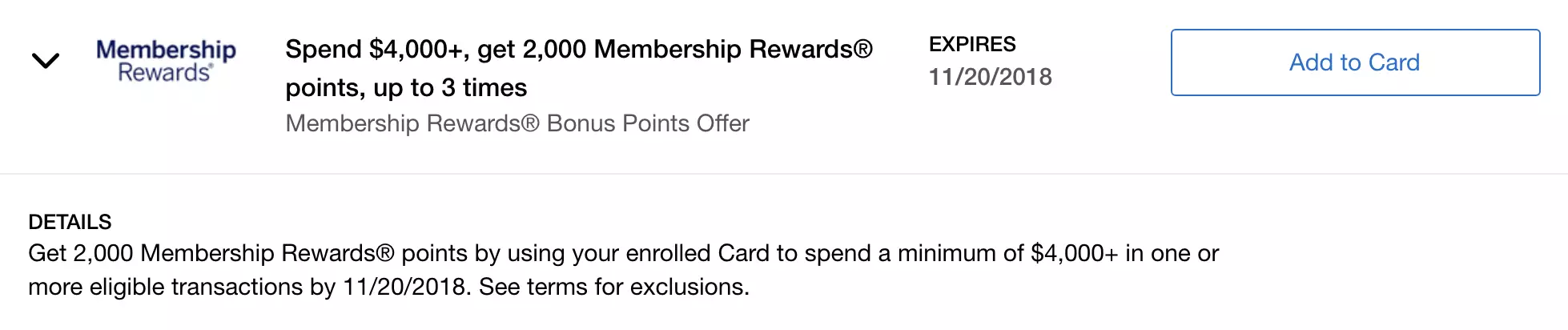 Pag-angkon og Membership Rewards Points alang sa Paggasto sa Amex Card 1954_1