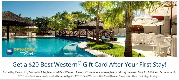 在 Best Western 消費 $100，獲得 2,000 Amex Points 或 $20 1960_3