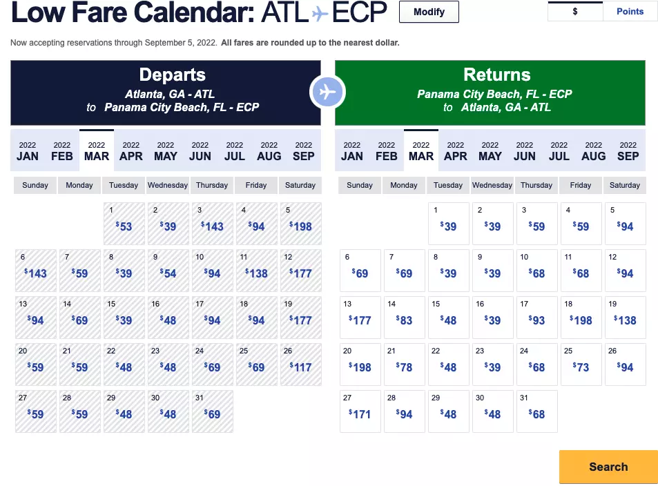 Southwest Airlines anlaşma uyarısı: Bu baharda 39 $ tek yön ücretle uçun 2000_2