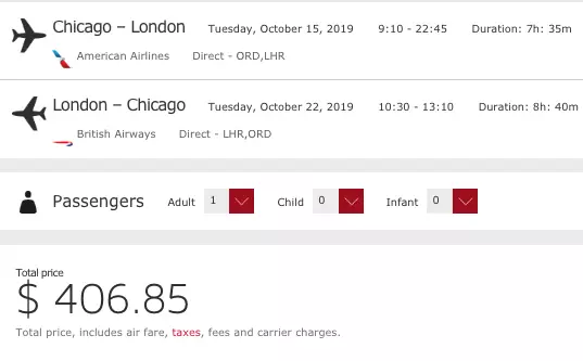 Opozorilo o ponudbi: leti v London od 333 $ za povratno potovanje 2005_3