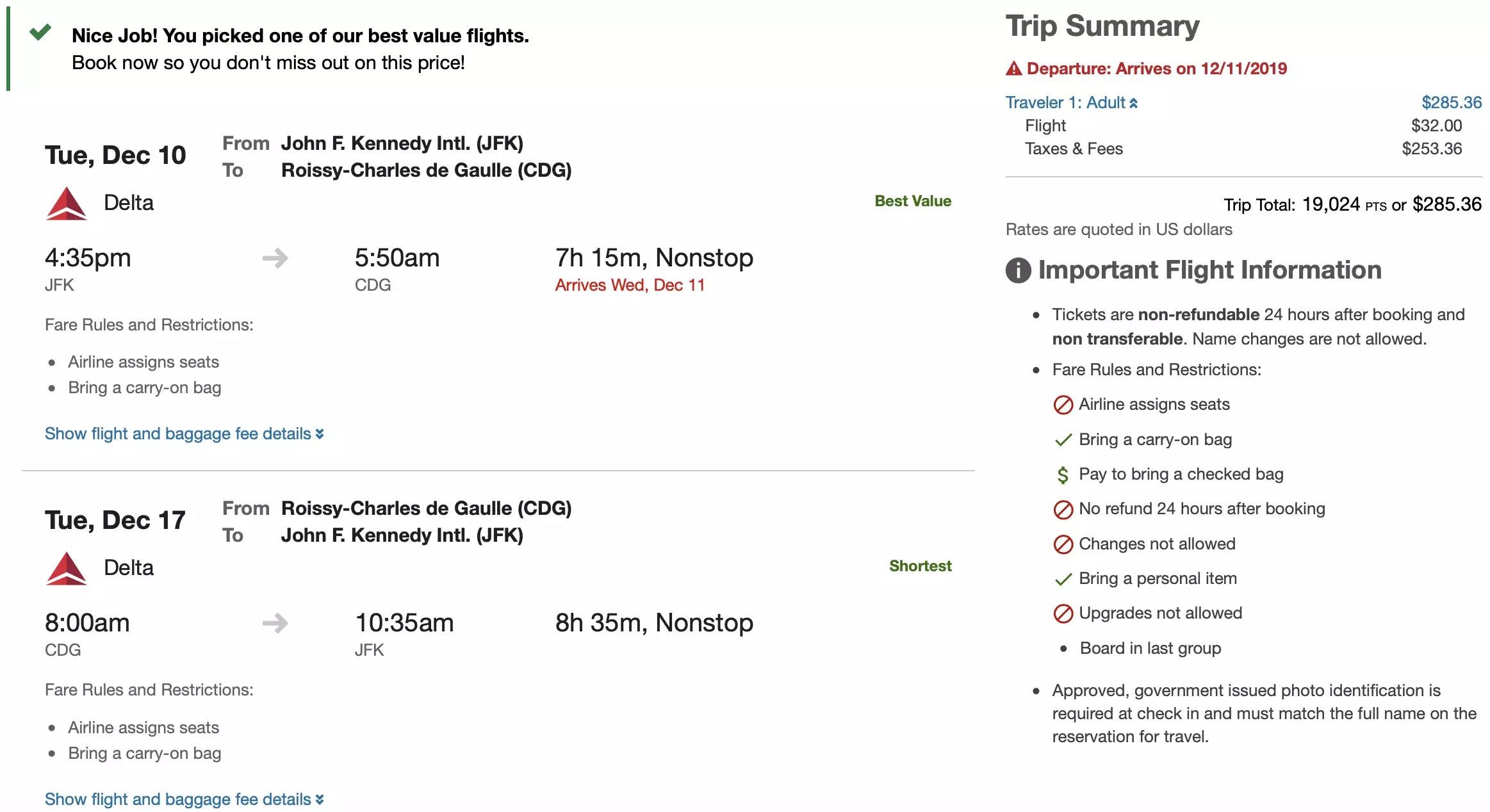 Deal Alert: Teb Chaws Asmeskas mus rau Paris Los ntawm $ 266 lossis 18k Points Round-Trip 2014_2