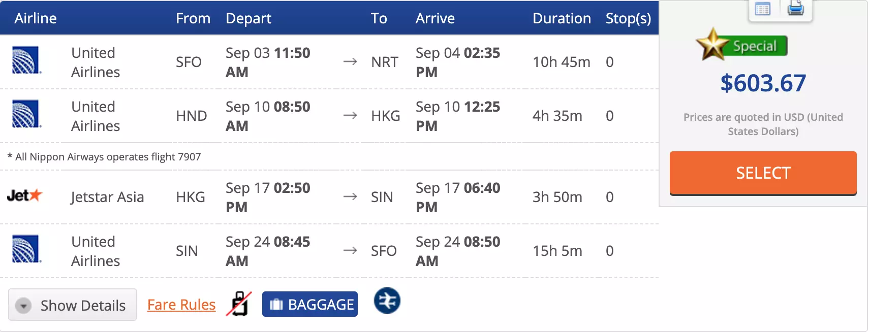 Deal Alarm: 3-Stad Tariffer Vun US an Asien fir $ 604 Round-Trip 2041_1