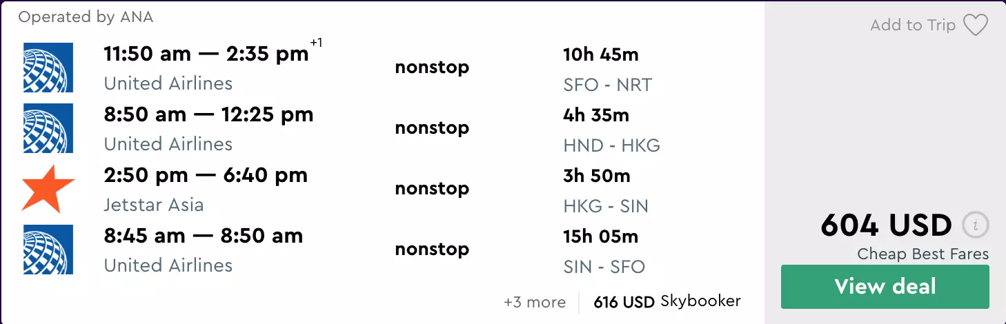 Kontratuaren alerta: 3 hiriko tarifak AEBetatik Asiara 604 $-ren truke joan-etorria 2041_2