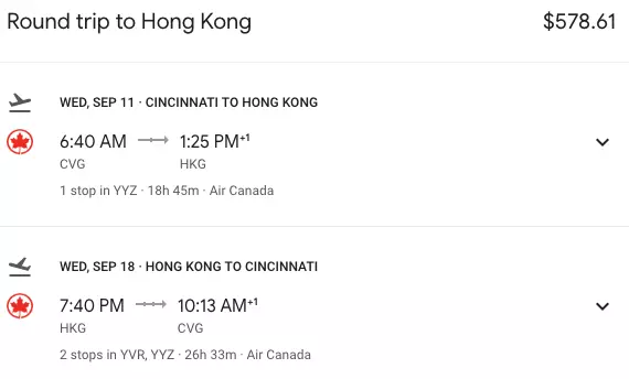 Alerto sa Deal: Mga Flight sa Hong Kong Gikan sa $385 Round-Trip 2188_9