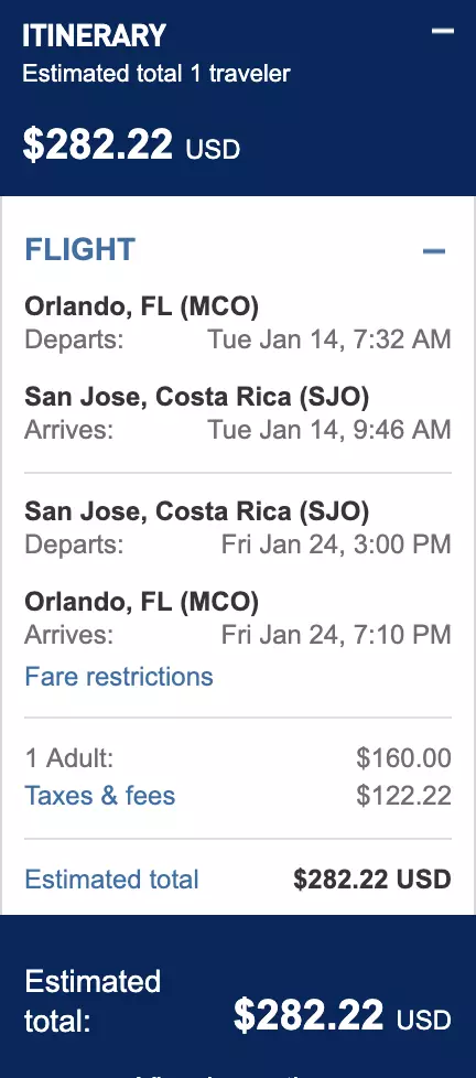 Flugoj al Kostariko Malaltiĝis al $224 Reen-Voja 2240_3