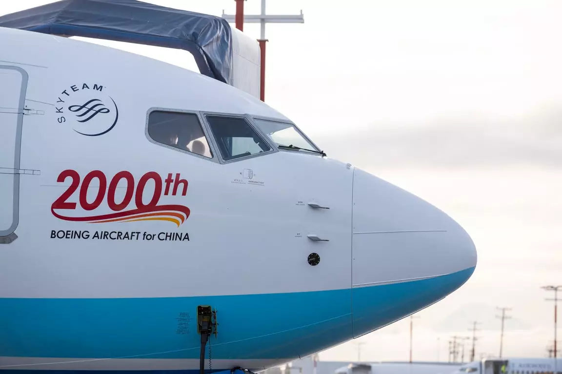 Voo XiamenAir 737 MAX 8 C1. Imaxe cortesía de Boeing