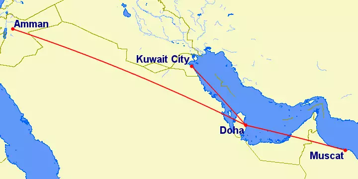 Den 235 mil långa resan från Dubai till Doha som tog över 8 timmar - med flyg 23136_2