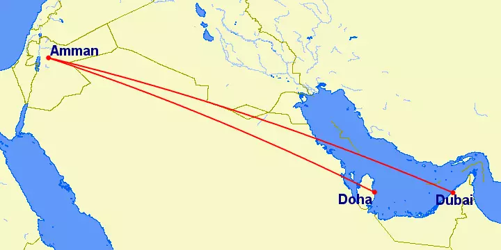 Den 235 mil långa resan från Dubai till Doha som tog över 8 timmar - med flyg 23136_3