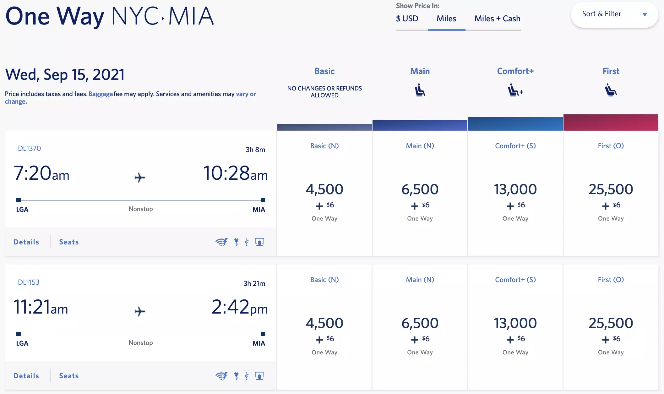 Delta NYC zuwa lambar yabo ta Miami