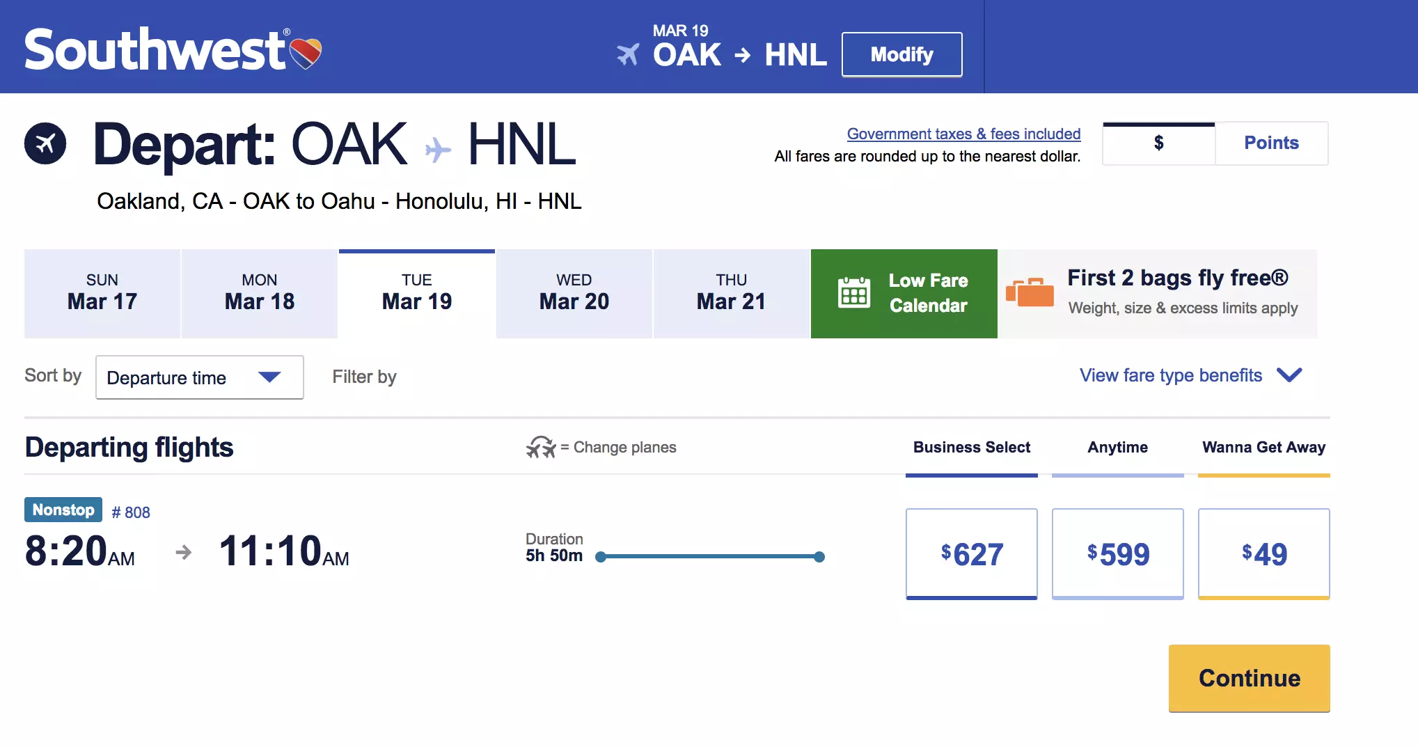 Säg Aloha till låga priser: Southwest Airlines säljer nu biljetter till Hawaii 2523_1