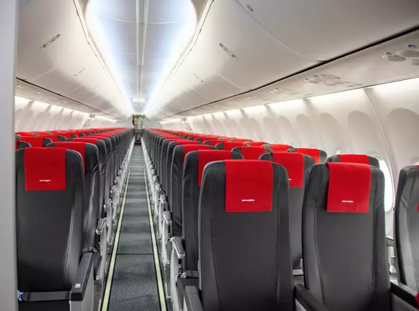 Bekijk de nieuwe Slimline-stoelen van Norwegian op de 737 MAX 8 25837_1