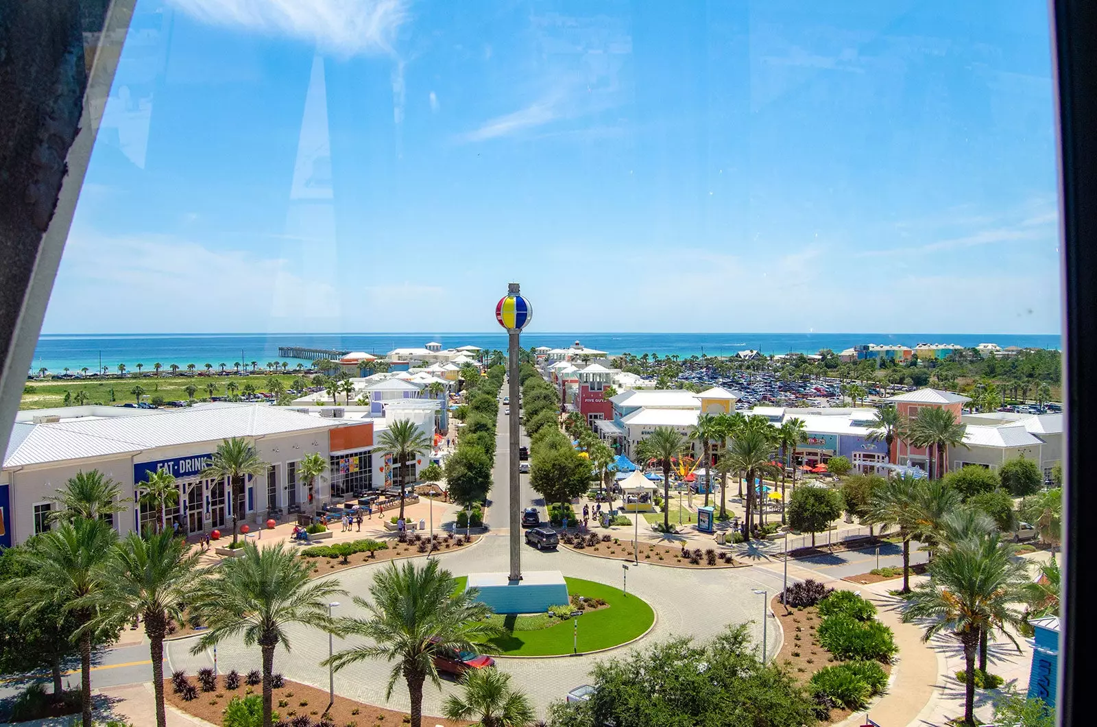 Utsikten från SkyWheel vid Panama City Beachs pir (Foto av Stacy Hilton/Visit Florida)