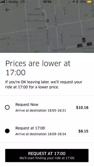 Uber กำลังทดสอบค่าโดยสารที่ถูกกว่าสำหรับผู้โดยสารที่รอนานขึ้น 26666_1