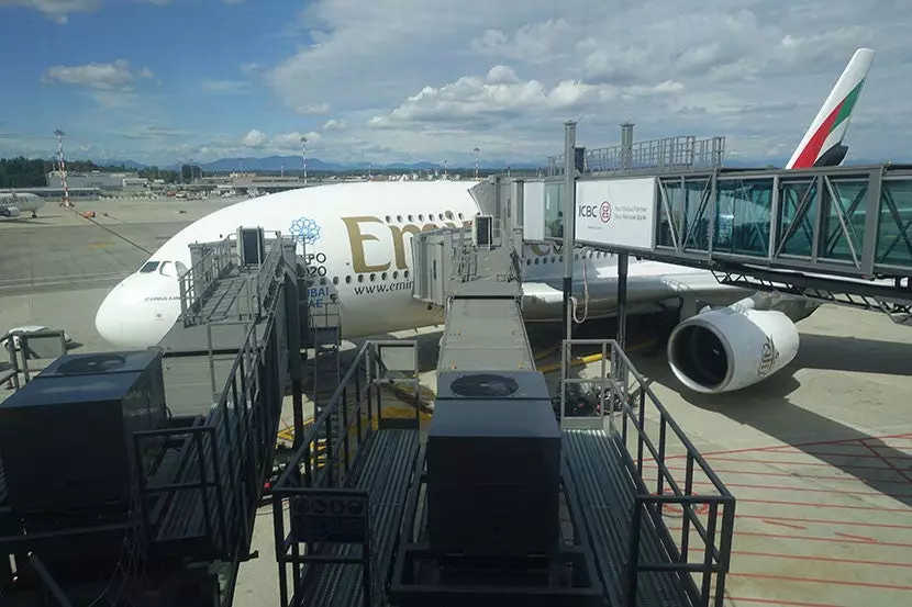 Emirates A380, ar kuru es nesen lidoju, ieņem otro vietu